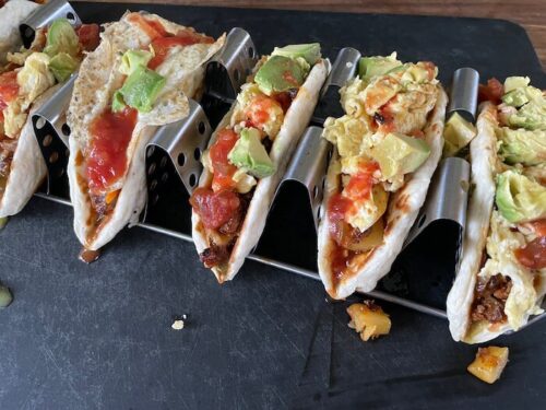 Easy Biscuit Tacos - Blackstone Griddle Breakfast Recipe