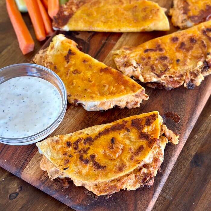Easy Buffalo Chicken Tacos - Griddle or Skillet Recipe - The Flat Top King