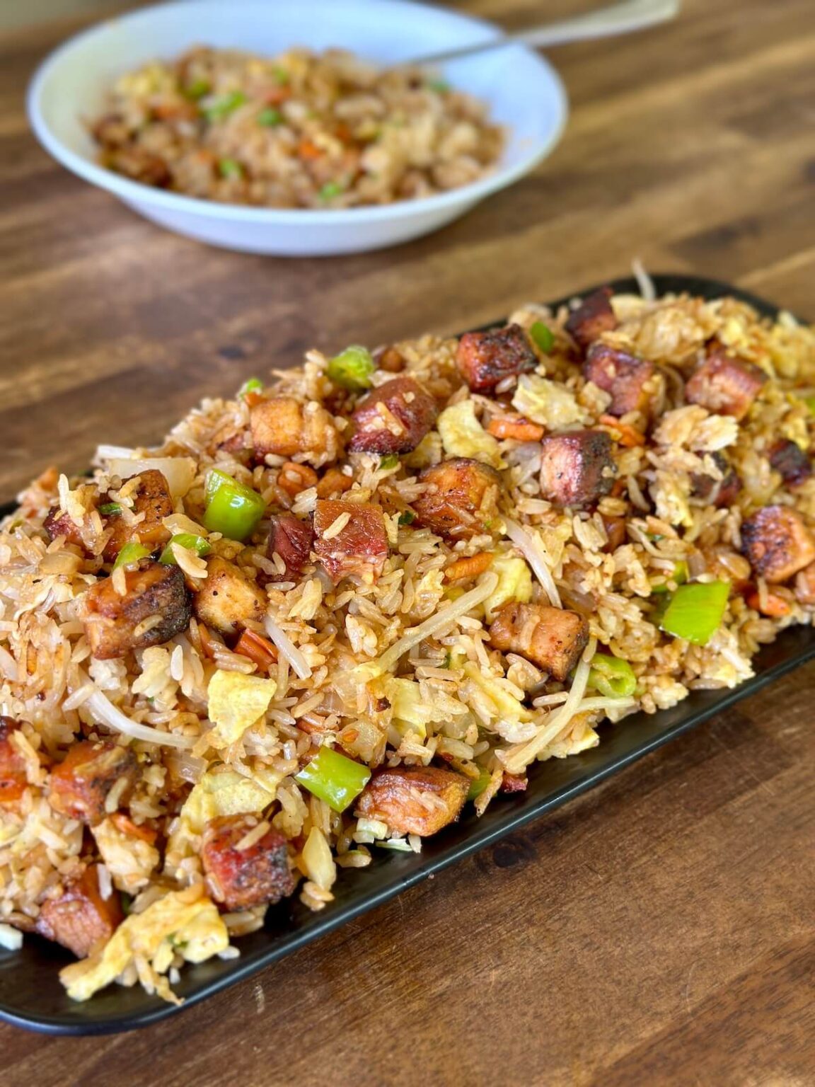 Pork Belly Fried Rice - The Flat Top King