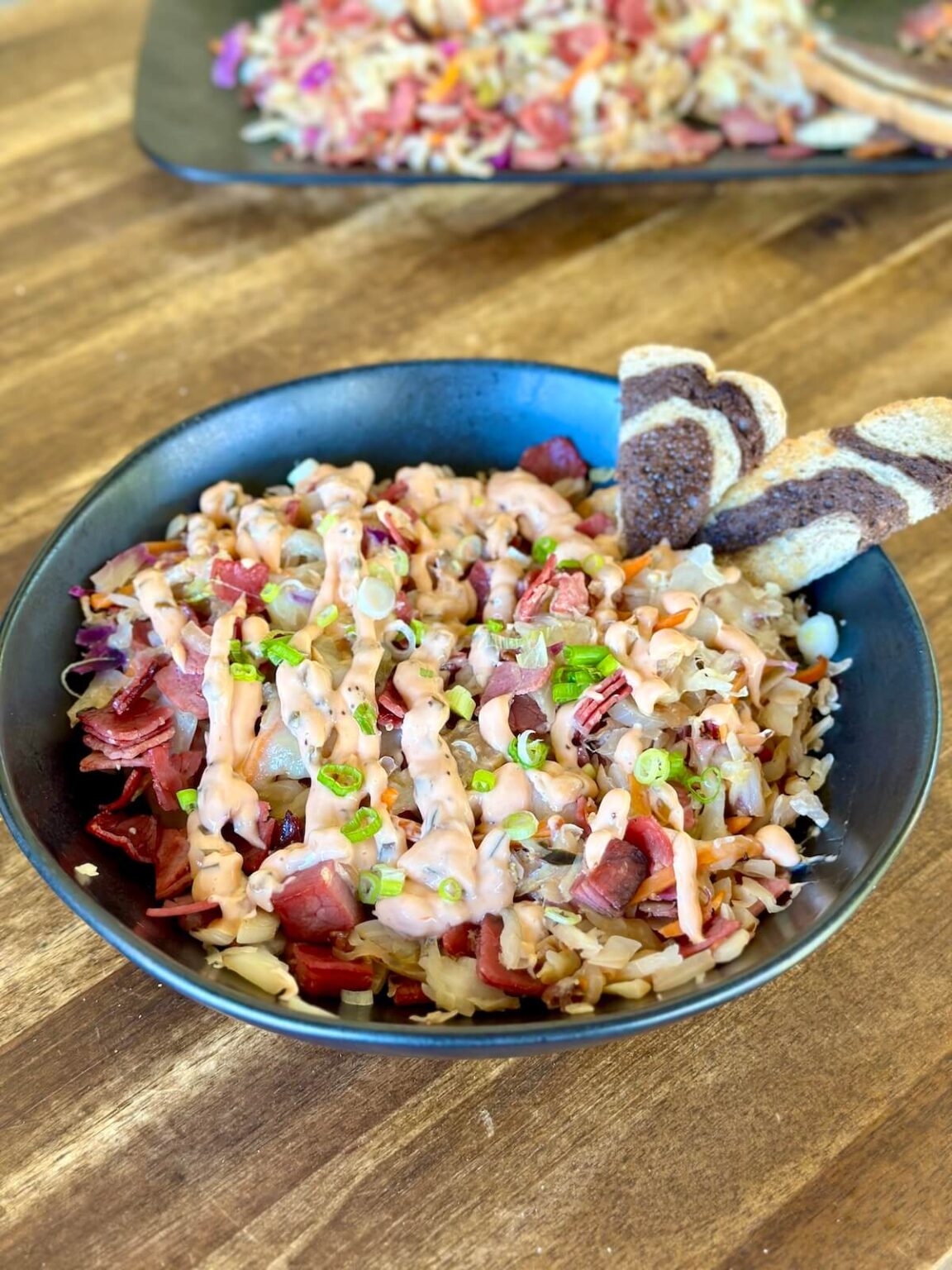 Reuben In a Bowl - Easy Griddle or Skillet Recipe