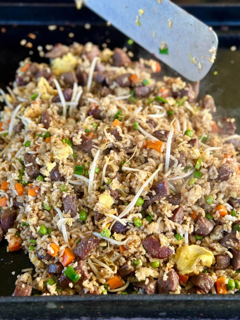 Steak Fried Rice (Griddle or Skillet Recipe) - The Flat Top King